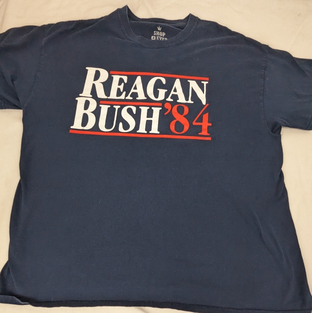 Reagan Bush '84 Presidential Campaign Logo Tshirt Xl - Gem